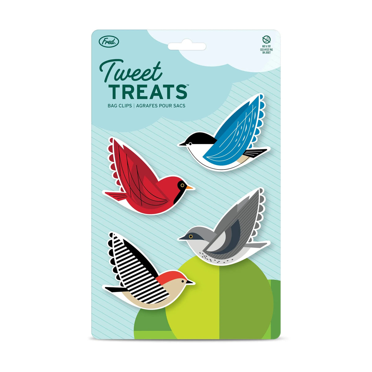 Fred - Tweet Treats Bag Clips – The Bennington Napa Valley, Inc