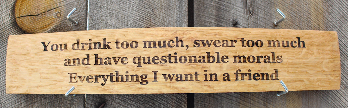 Wine Barrel Stave Signs – The Bennington Napa Valley, Inc